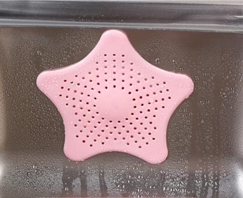 HLLMX, LLMX 4 PCS Starfish Hair Catcher Bathroom Drainage Net Kitchen Filter Cover Bathtub Drainage Net Hair Catcher Is Used To Prevent Blockage Of Kitchen And Bathroom Drainage Outlets