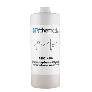 diychemicals polyethylene glycol peg 400 for industrial manufacturing, fog machines, antifreeze, solvent, humectant – non-toxic, odorless, bulk - 1 pint