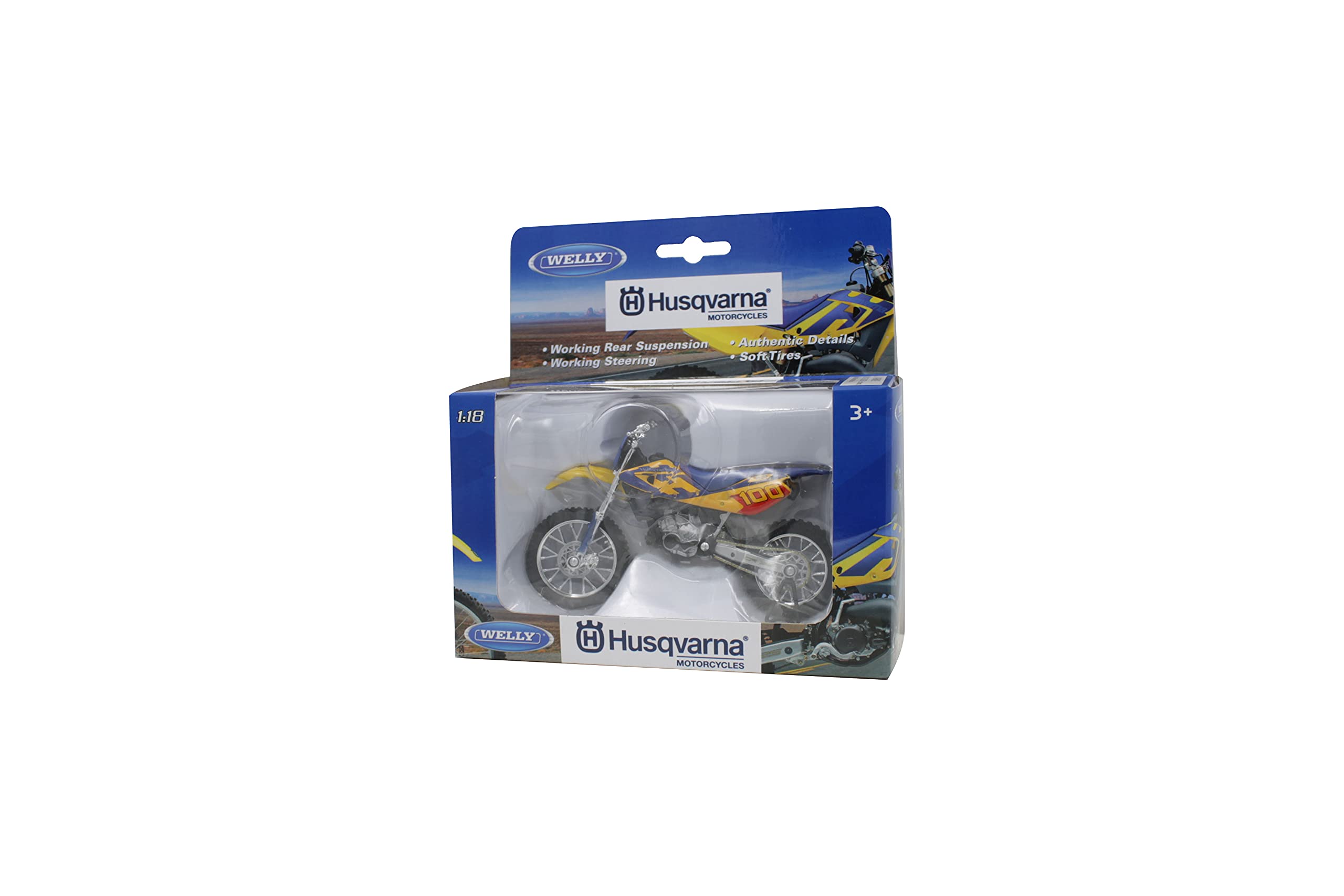 Welly Die Cast Motorcycle CR125 1:18 Scale Collectable Model