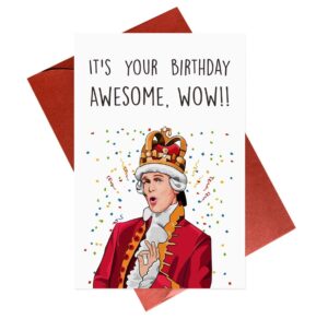 hamilton birthday card,musical birthday card,king george iii birthday cards