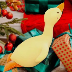 Goose Plush Toy Cute Duck Plushie Hugging Plush Pillow Duck Stuffed Animal for Kids and Friends (Yellow Round Eyes,25.6'')