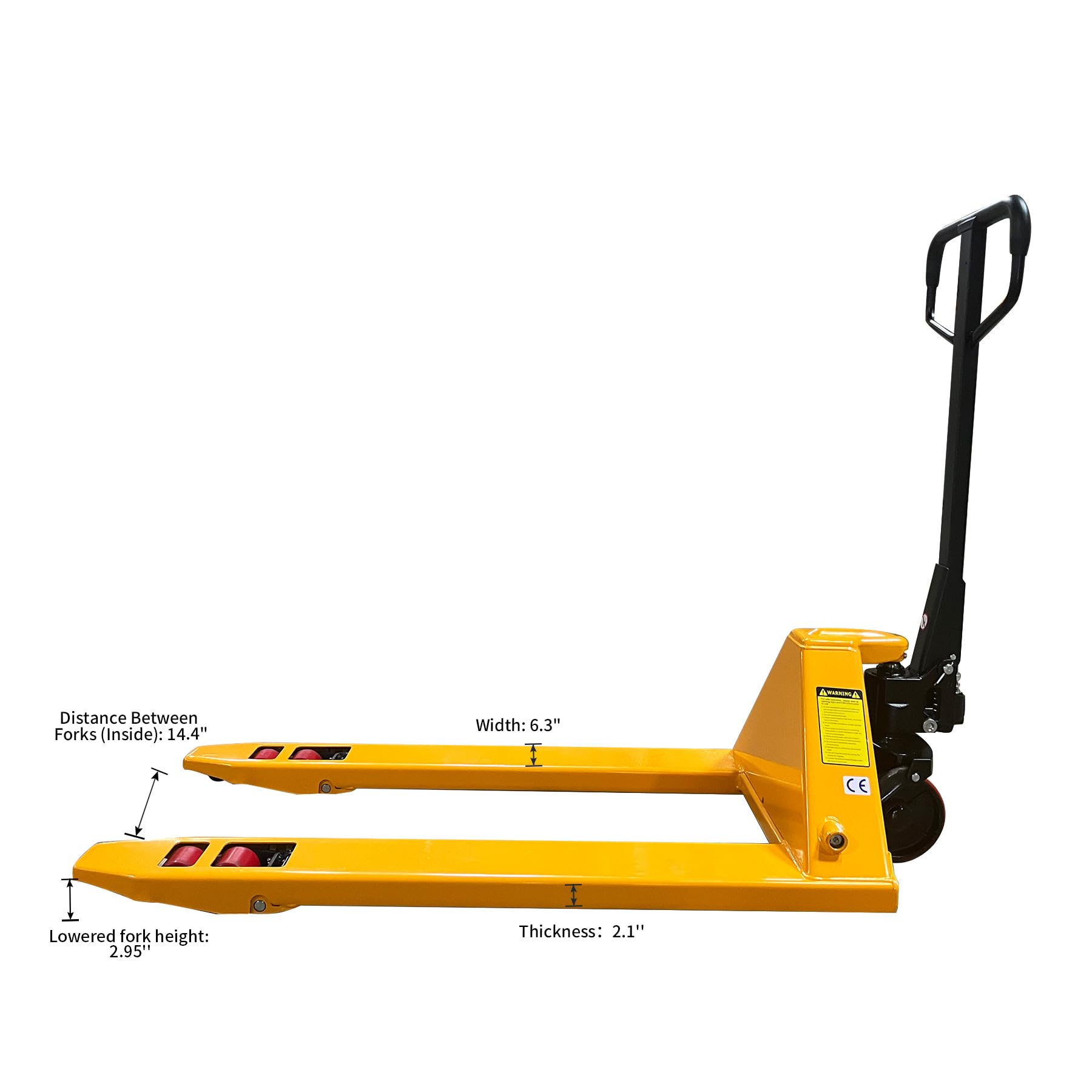 Tory Carrier Heavy Duty Pallet Jack Truck 7700lbs Capacity 48" L×27" W