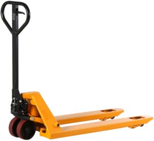 tory carrier hand pallet jack, standard duty manual pallet truck 48" lx27 w 5500lbs capacity