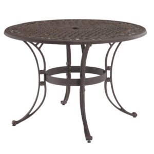 Homestyles 6655-328 5 Piece Outdoor Dining Set, 48" Table, Bronze