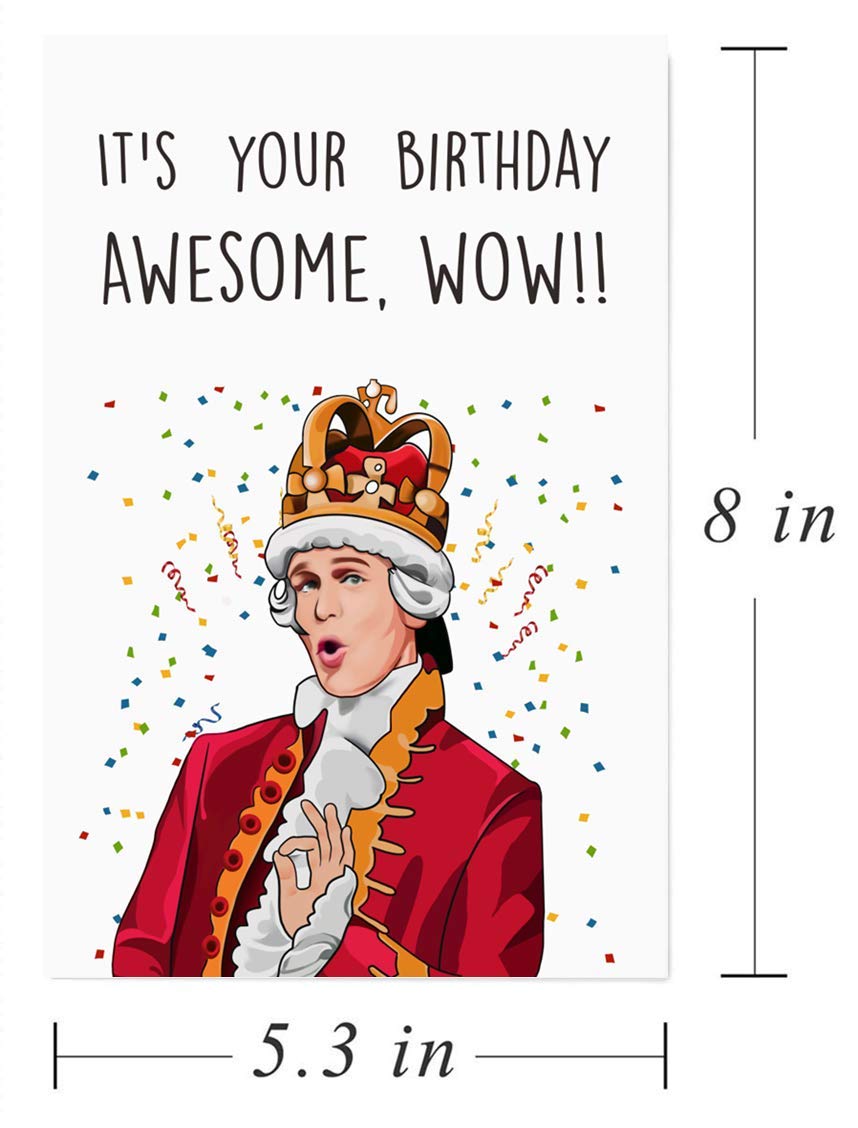 Hamilton Birthday Card,Musical Birthday Card,King George III Birthday Cards