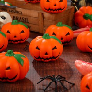 25 Pieces Halloween Pumpkin Stress Balls Stress Relief Balls Pumpkin Stress Foam Balls Mini Foam Stress Ball for Party Decoration Supplies School Carnival Reward