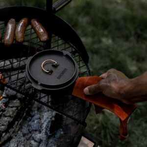 Barebones 6-Inch All-In-One Cast Iron Skillet Set- Skillet with Cast Iron Dutch Oven Style Lid - Camping Cookware Set