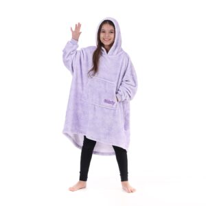 the comfy dream jr | oversized light microfiber wearable blanket for kids, seen on shark tank, one size fits all