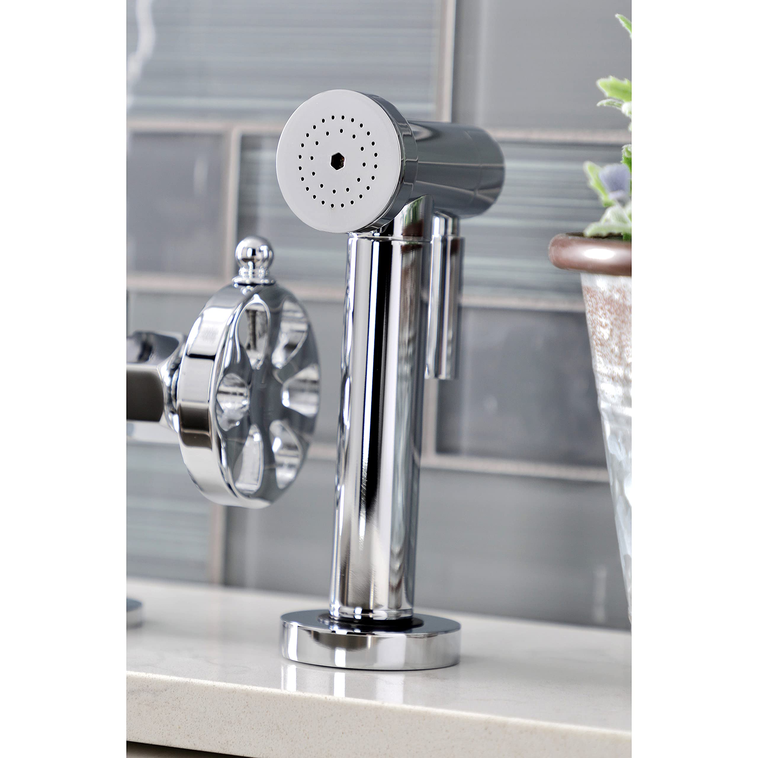 Kingston Brass KS2331RX Belknap Bridge Kitchen Faucet, Polished Chrome