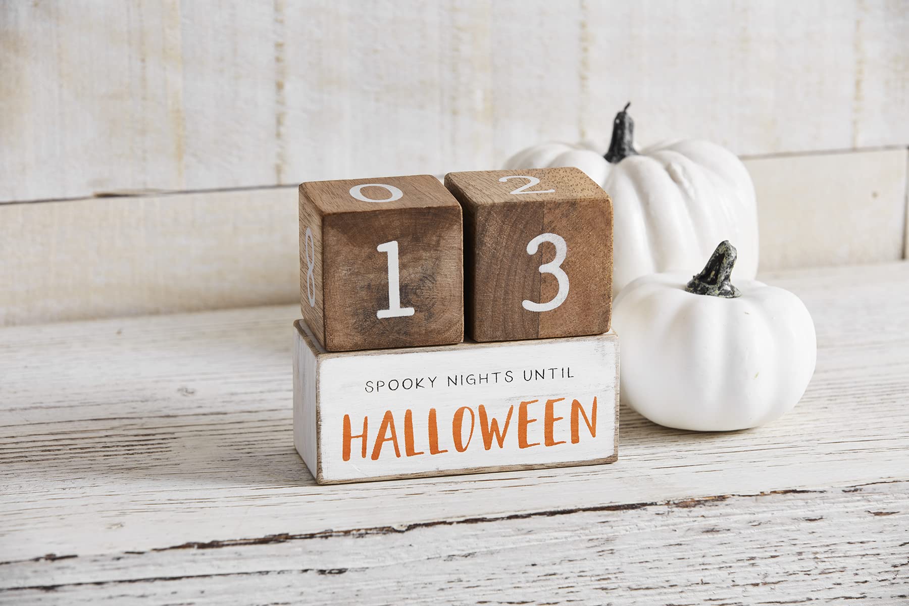 Mud Pie Multi Holiday Countdown Block Set, 3.5" x 4"