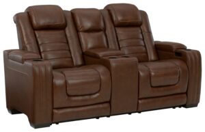 signature design by ashley backtrack love seats, brown