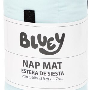 Jay Franco Bluey Sisters Nap Mat – Built-in Pillow and Blanket - Super Soft Microfiber Kids'/Toddler/Children's Bedding, Ages 3-7 (Official Bluey Product)