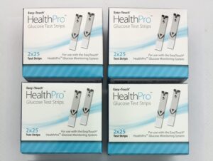 healthpro glucose test strips - 200 count (4 boxes of 50 each)