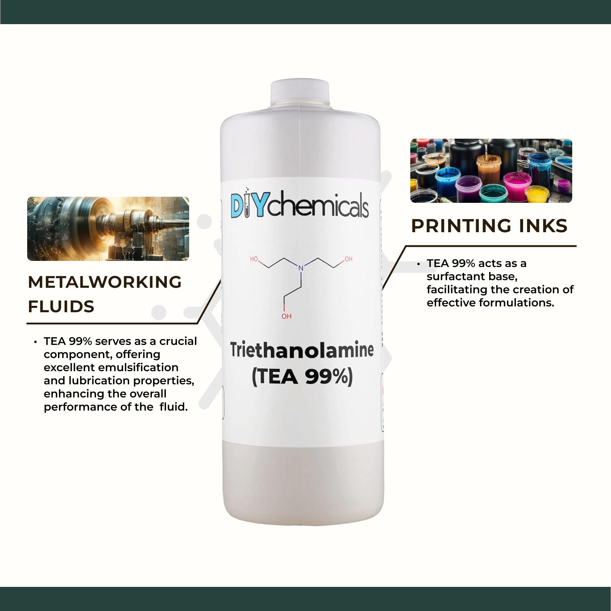 DIYChemicals | Triethanolamine 99% | 1 Pint (16 fl oz)