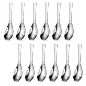 New Star Foodservice 1029062 Extra Heavy Duty Stainless Steel 18/10 Soup Spoons, Set of 12