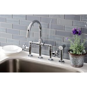 Kingston Brass KS2331RX Belknap Bridge Kitchen Faucet, Polished Chrome