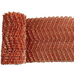 copper mesh, mouse blocker mesh copper wool,sturdy pure mesh copper stuff-fit copper wire mesh for gap copper blocker 4" x 40"