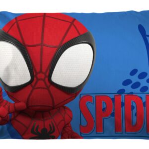 Jay Franco Marvel Spidey and His Amazing Friends Team Spidey Toddler Size Sheet Set - 3 Piece Set Super Soft and Cozy Kid’s Bedding - Fade Resistant Microfiber Sheets (Official Marvel Product)