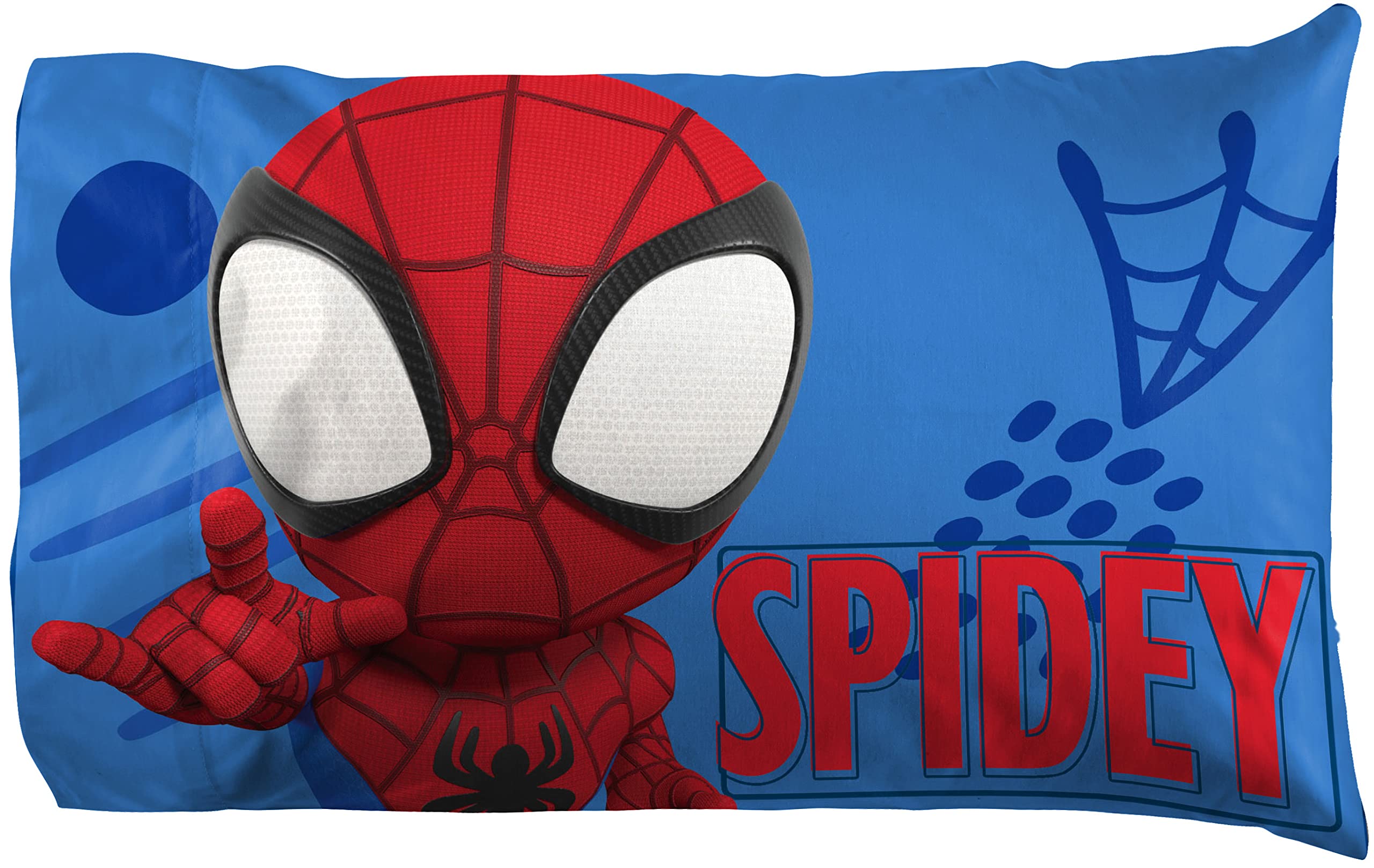 Jay Franco Marvel Spidey and His Amazing Friends Team Spidey Toddler Size Sheet Set - 3 Piece Set Super Soft and Cozy Kid’s Bedding - Fade Resistant Microfiber Sheets (Official Marvel Product)