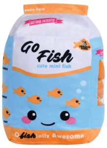 iscream play with your food! go fish! fleece play pillow set with embriodered accents