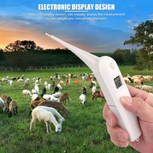 Professional Pet Veterinary Thermometer, LCD Display Fast Digital Veterinary Thermometer, Pet Electronic Thermometer for Livestock Pigs Cattle Sheep Dogs Horse