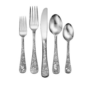 liberty tabletop american outdoors 45 piece flatware set service for eight with serving set made in the usa silverware