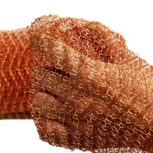 Copper Mesh, Mouse Blocker Mesh Copper Wool,Sturdy Pure Mesh Copper Stuff-fit Copper Wire Mesh for Gap Copper Blocker 4" x 40"