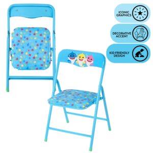 Baby Shark 3 Piece Children's Activity Square Table and Chair Set, Ages 3+