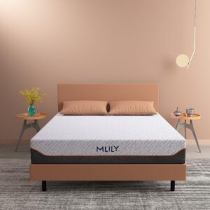 mlily fusion supreme full memory foam hybrid mattress 11.5 inch, gel cooling mattress bed in a box made in usa,certipur-us certified mattress for back pain relief 54"x75"x11.5"