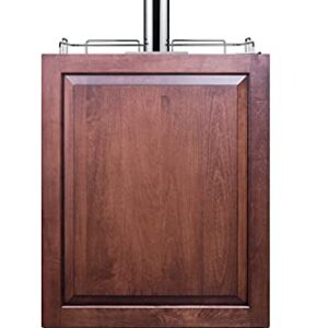 Summit Appliance SBC58BLBIADAIF 24" Wide Built-In Kegerator; ADA Compliant; Panel-ready Door (Panel Not included); 5.5 cu.ft Capacity; Automatic Defrost; Dual Tap System; Adjustable Thermostat