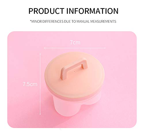 4 Pcs/Set Cute Egg Boiler Plastic Egg Poacher Set Kitchen Egg Cooker Tools Egg Mold Form with Lid Brush Pancake Maker