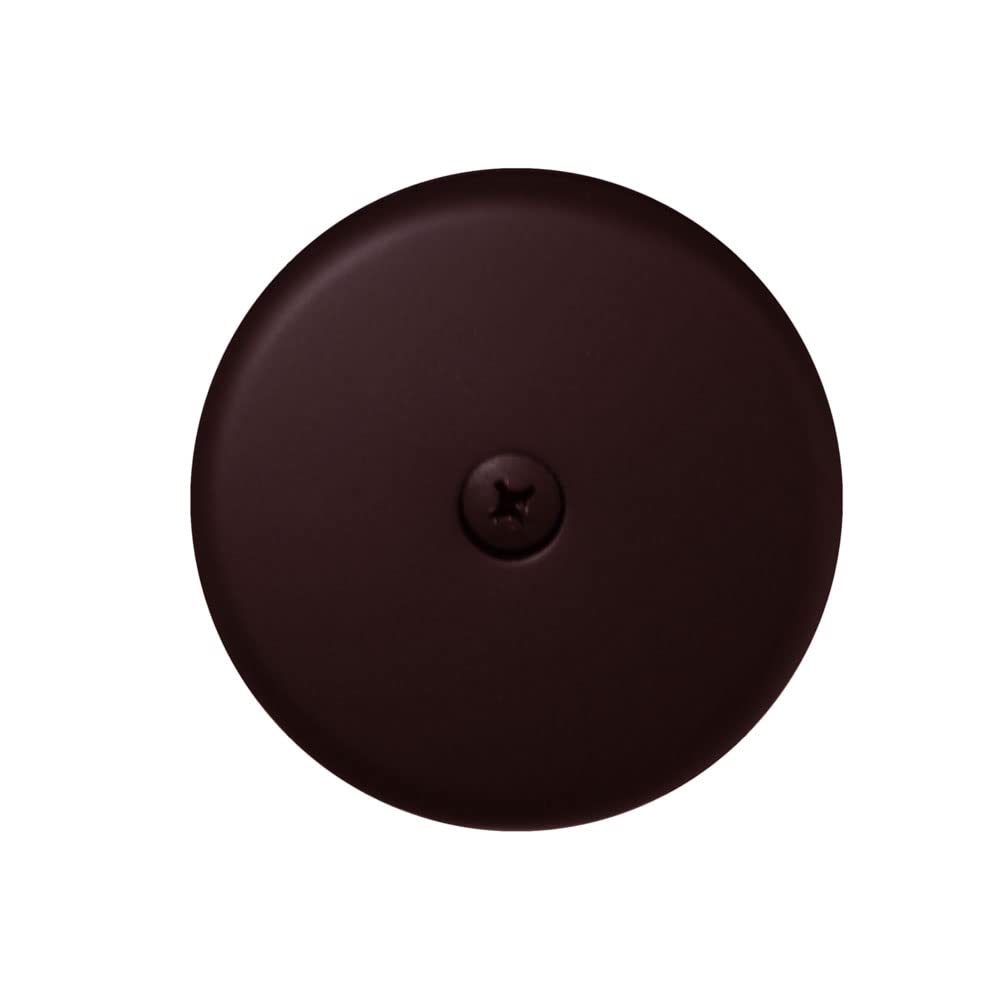 Westbrass D328-200-12 3-1/8" One-Hole Bathtub Overflow Faceplate and Screw, Oil Rubbed Bronze (200-Pack)