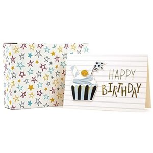 Bangtang happy birthday cards 6 design combinations 12 pieces of of happy birthday cards, happy birthday cake gold foil bulk birthday card combination (with self-adhesive envelope).