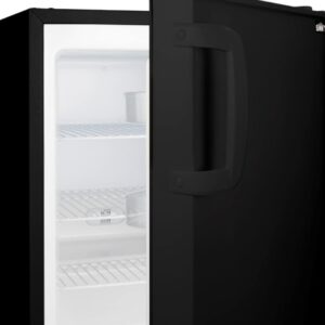 Summit Appliance ALFZ37B Built-in Undercounter ADA Compliant Residential All-Freezer in Black, Door Storage, Temperature Alarms, Open Door Alarm, Adjustable Thermostat and Manual Defrost