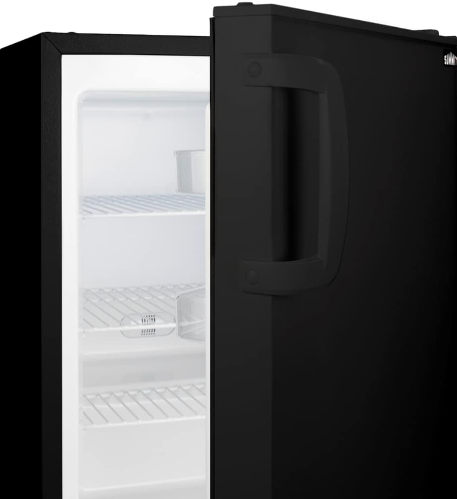 Summit Appliance ALFZ37B Built-in Undercounter ADA Compliant Residential All-Freezer in Black, Door Storage, Temperature Alarms, Open Door Alarm, Adjustable Thermostat and Manual Defrost