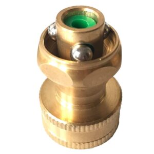 fuaty brass sweeper nozzle, 3/4” high pressure water hose nozzle adjustable twist for watering cleaning car wash