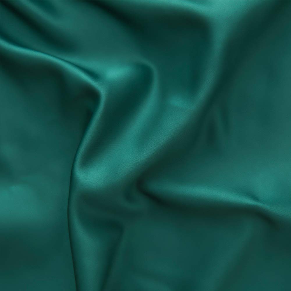 iyoimono King Size Duvet Cover Set Dark Green Silky Satin Quilt Comforter Cover Reversible Silk Like Summer Bedding Set (1 Duvet Cover 264cmX230cm + 2 Pillow Shams 50cmX92cm) with Zipper Closure