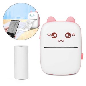 Wireless Mini Photo Printer, Support for Text Recognition, for Course Key Notes(Pink)