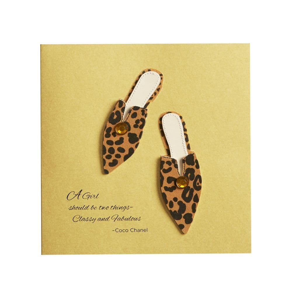 NIQUEA.D, Leopard Mules Birthday Card