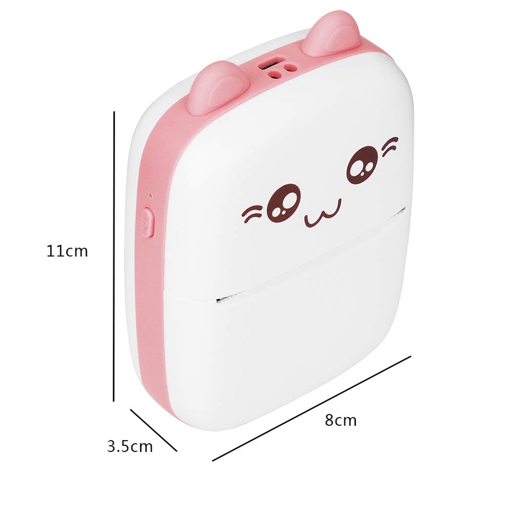 Wireless Mini Photo Printer, Support for Text Recognition, for Course Key Notes(Pink)