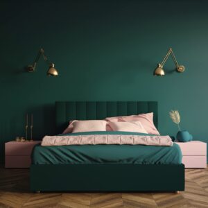 Consine Dark Green Peel and Stick Wallpaper, 15.7 X 748 inches Renter Friendly Wallpaper, Vinyl PVC Removable Wall Paper, Self-Adhesive Wall Sticker Decoration for Counter Furniture Cabinet and Room