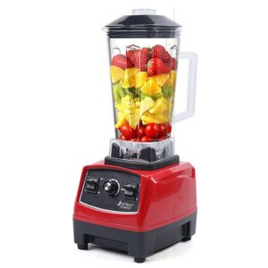 tfcfl ultra-powerful 2200w smoothie blender, red, 2l