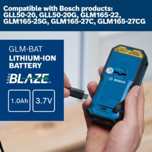 Bosch GLM-BAT 3.7V Lithium-Ion 1.0 Ah Battery, Includes USB-A to USB-C Cable