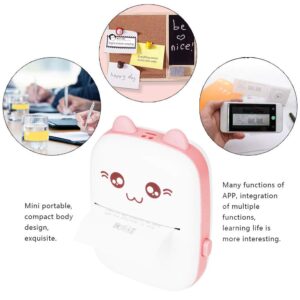 Wireless Mini Photo Printer, Support for Text Recognition, for Course Key Notes(Pink)