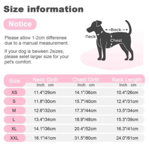 Etdane Recovery Suit for Dog Cat After Surgery Dog Surgical Recovery Onesie Female Male Pet Bodysuit Dog Cone Alternative Abdominal Wounds Protector Pink Stripe/Star/Medium