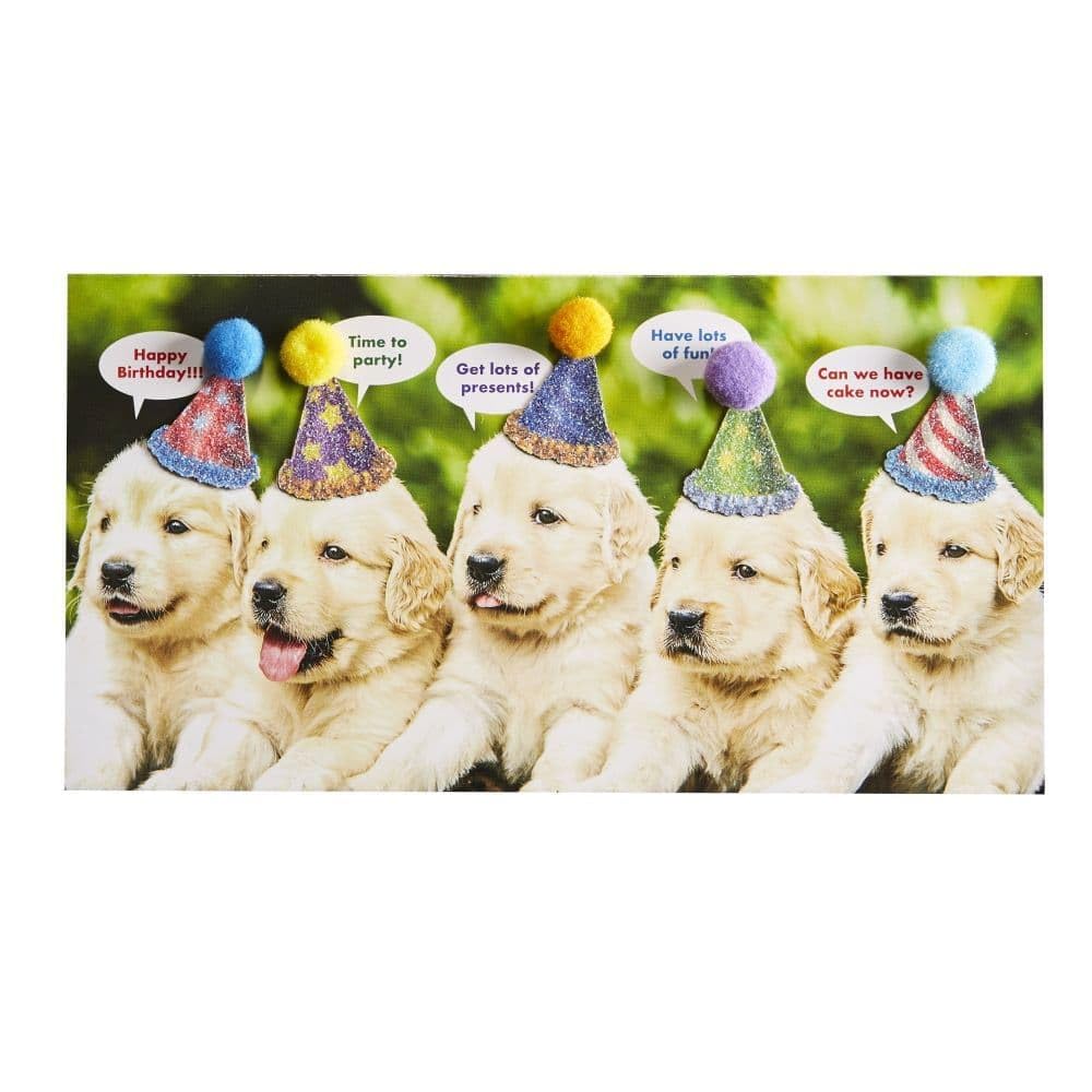 NIQUEA.D, Row of Puppies Birthday Card