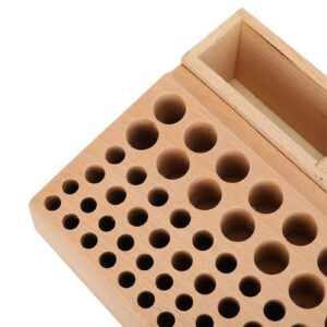 Archuu Leather Holder Tool Wooden, 100 Holes, Leathercraft Tools Holder for Home/Workroom(Storage Rack 100 Holes)