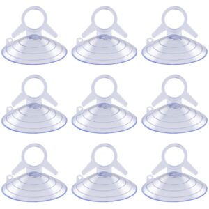 balacoo 12 pcs 45mm clear plastic suction cups with loops for glass windows windshield tile kitchen bathroom mirror shower wall terrarium car window