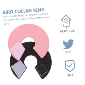 POPETPOP Puppy Chicken Cone 2Pcs Pet Recovery Collar Mini Elizabeth Circle Parrot Adjustable Neck Cone for Small Animals Rabbits Birds Guinea Pigs Hamster Hedgehog Elizabethan Collar Puppy Collars