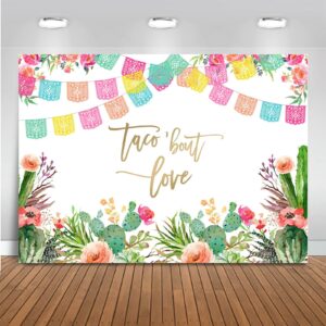 mocsicka taco bout love backdrop mexican fiesta theme bridal shower party decoration bachelorette wedding engagement photo background (7x5ft (82x60 inch))